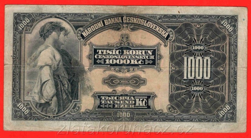 1000 Korun 1932 C :: Numismatika Zlatá Koruna