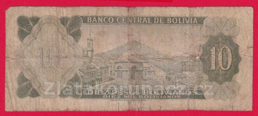 Bolívie - 10 Pesos Bolivianos 1962 :: Numismatika Zlatá Koruna